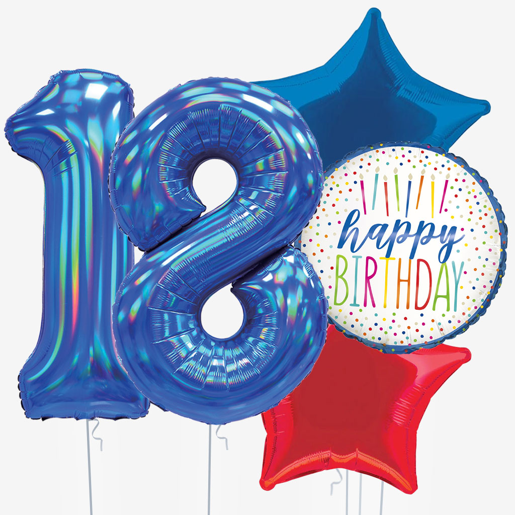 Birthday Candles & Number Balloons | Box Balloons | Helium Balloon Delivery