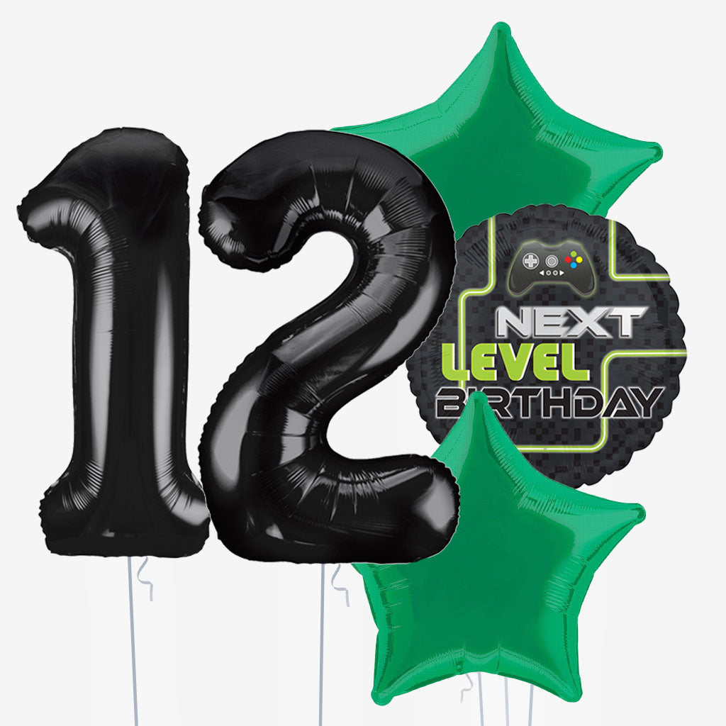 Next Level Gamer & Number Balloons | Box Balloons | Helium Balloon Delivery