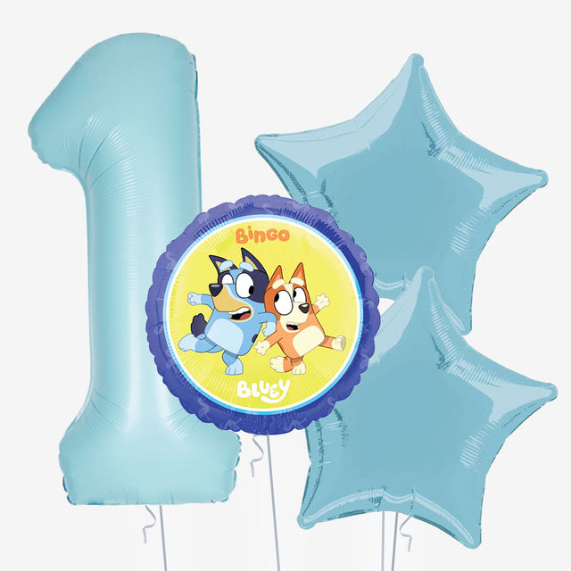 Bluey & Number Balloons | Box Balloons | Helium Balloon Delivery