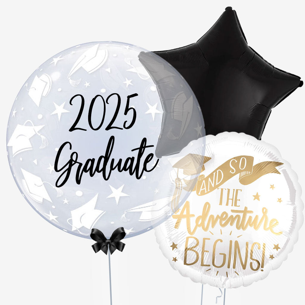 Personalised Graduation Bubble & Balloons | Box Balloons | Helium ...