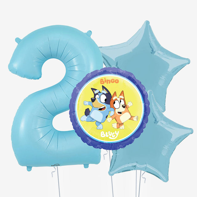 Bluey & Number Balloons | Box Balloons | Helium Balloon Delivery