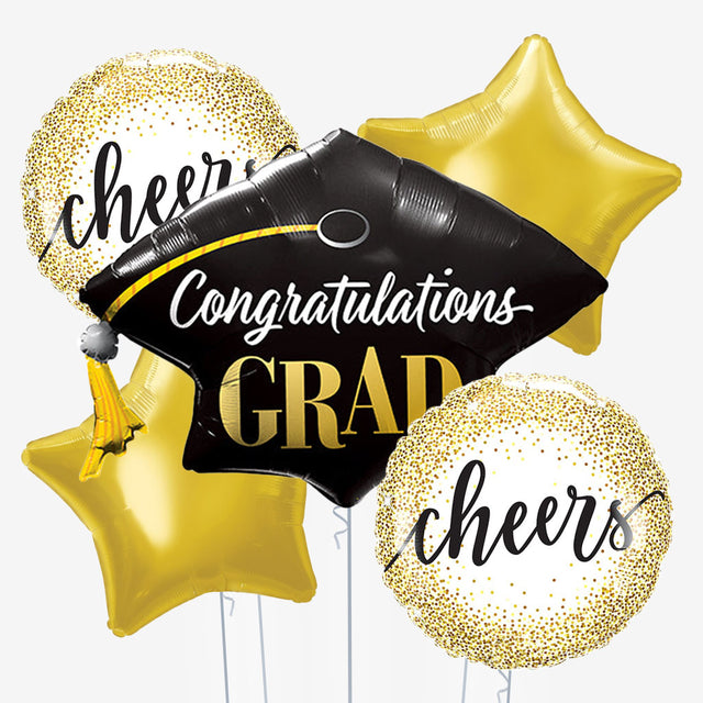Cheers Graduation Balloons | Box Balloons | Helium Balloon Delivery