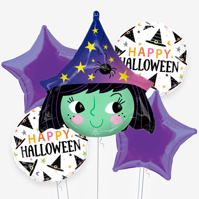 Witch Halloween Balloons | Box Balloons | Helium Balloon Delivery
