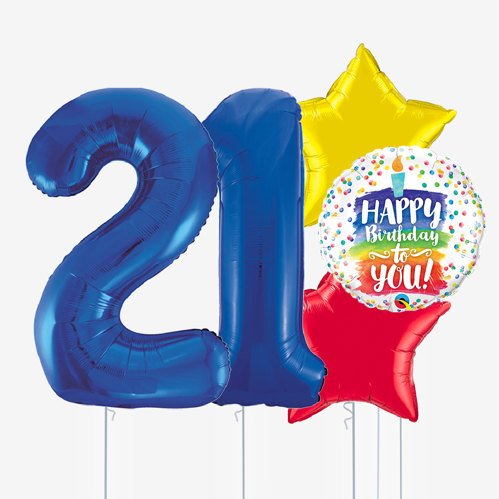 Inflated Number Balloons | Box Balloons