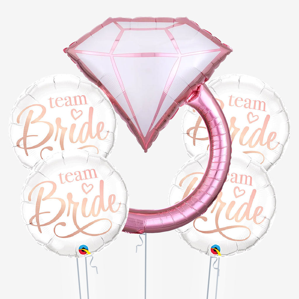 Team Bride Ring Balloons | Box Balloons